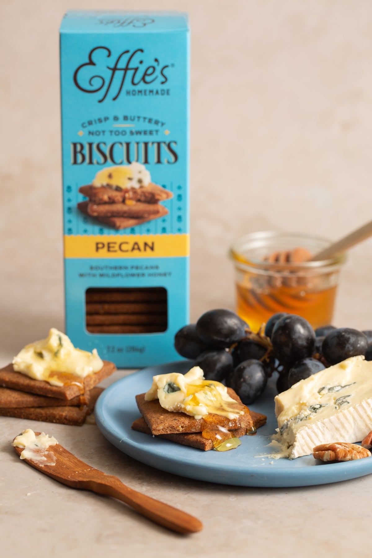 Pecan Biscuits & Creamy Blue Cheese – Effie's Homemade